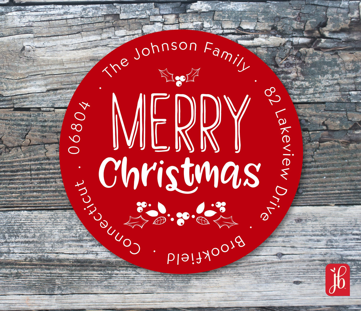 Christmas Return Address Labels – Julie Bluet